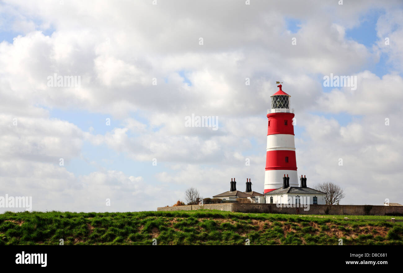 A view of the lighthouse at Happisburgh, Norfolk, England, United ...