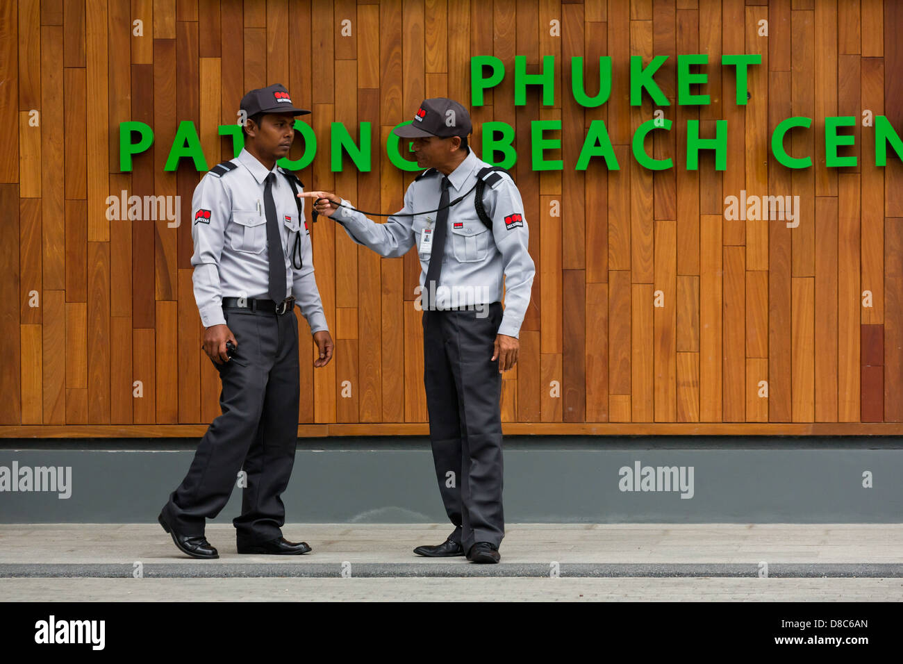 Security Guards in Front of a Hotel in Patong on Phuket, Thailand Stock ...