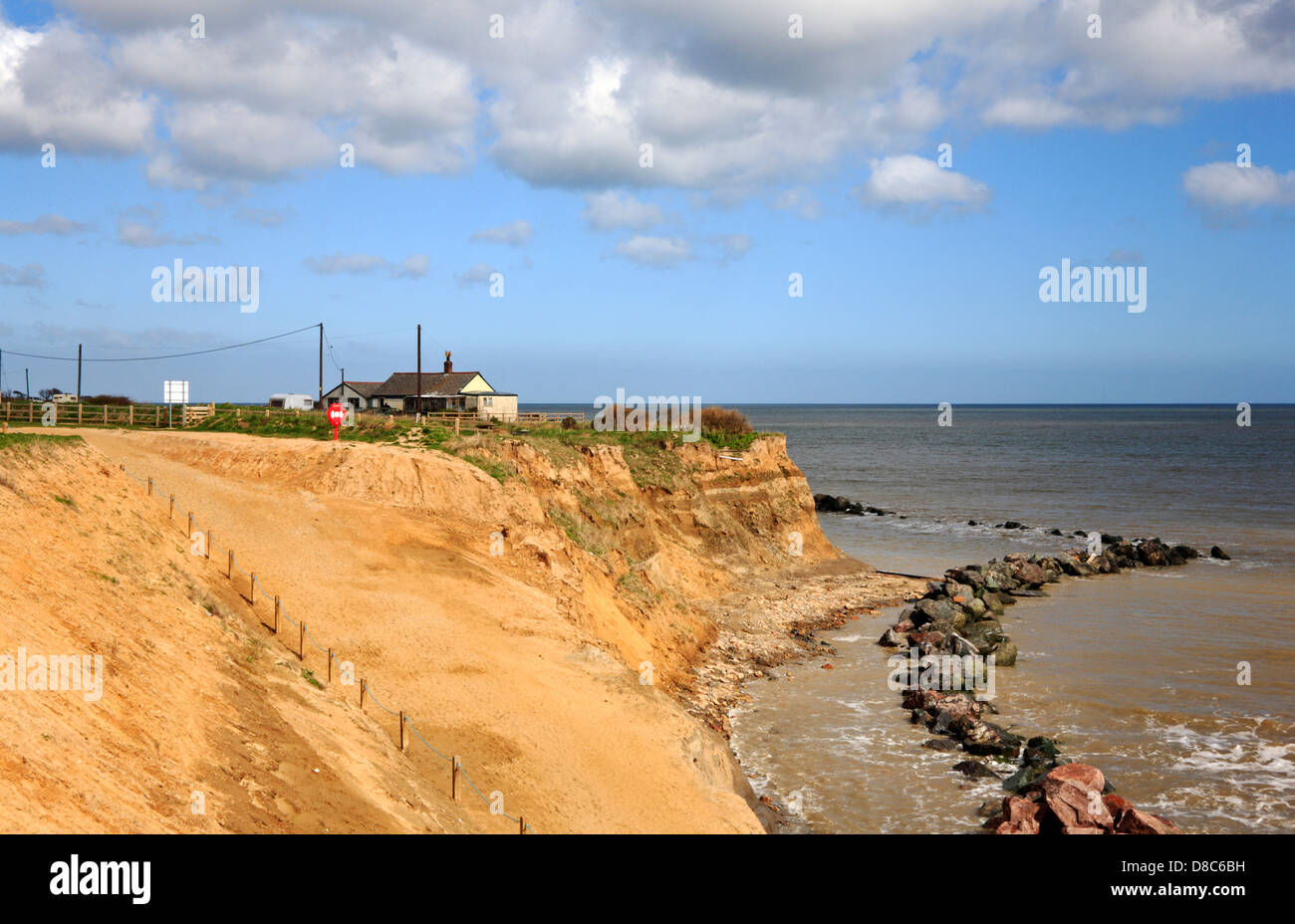 Sea defenses coastal erosion happisburgh hi-res stock photography and ...
