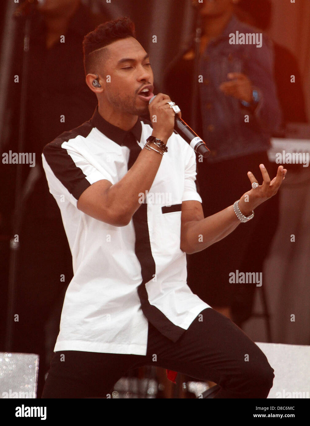 New York, USA. 24th May 2013. Special guest singer MIGUEL performs a ...