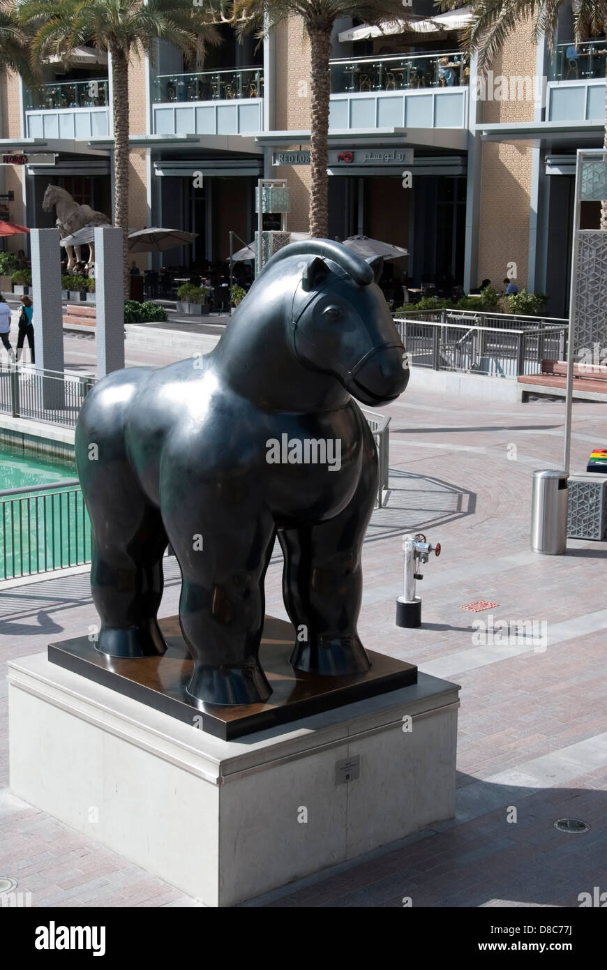 Horse by Fernando Botero Dubai Stock Photo - Alamy