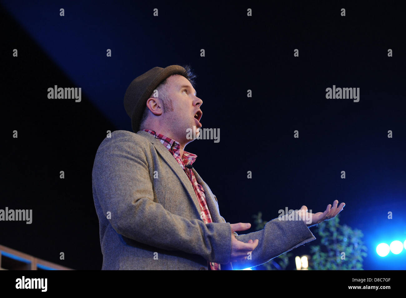 Hay Festival, Powys Wales UK Illustrator and animator CURTIS JOBLING at ...