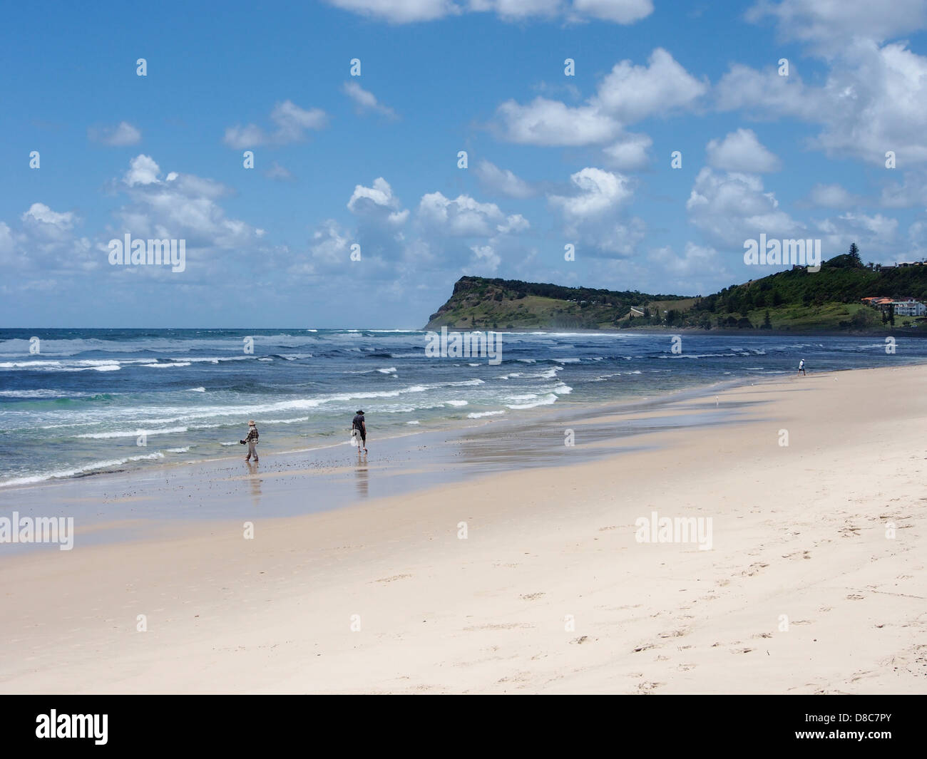 BEACH IN THE LENNOX HEAD AREA, NEW SOUTH WALES, AUSTRALIA Stock Photo ...