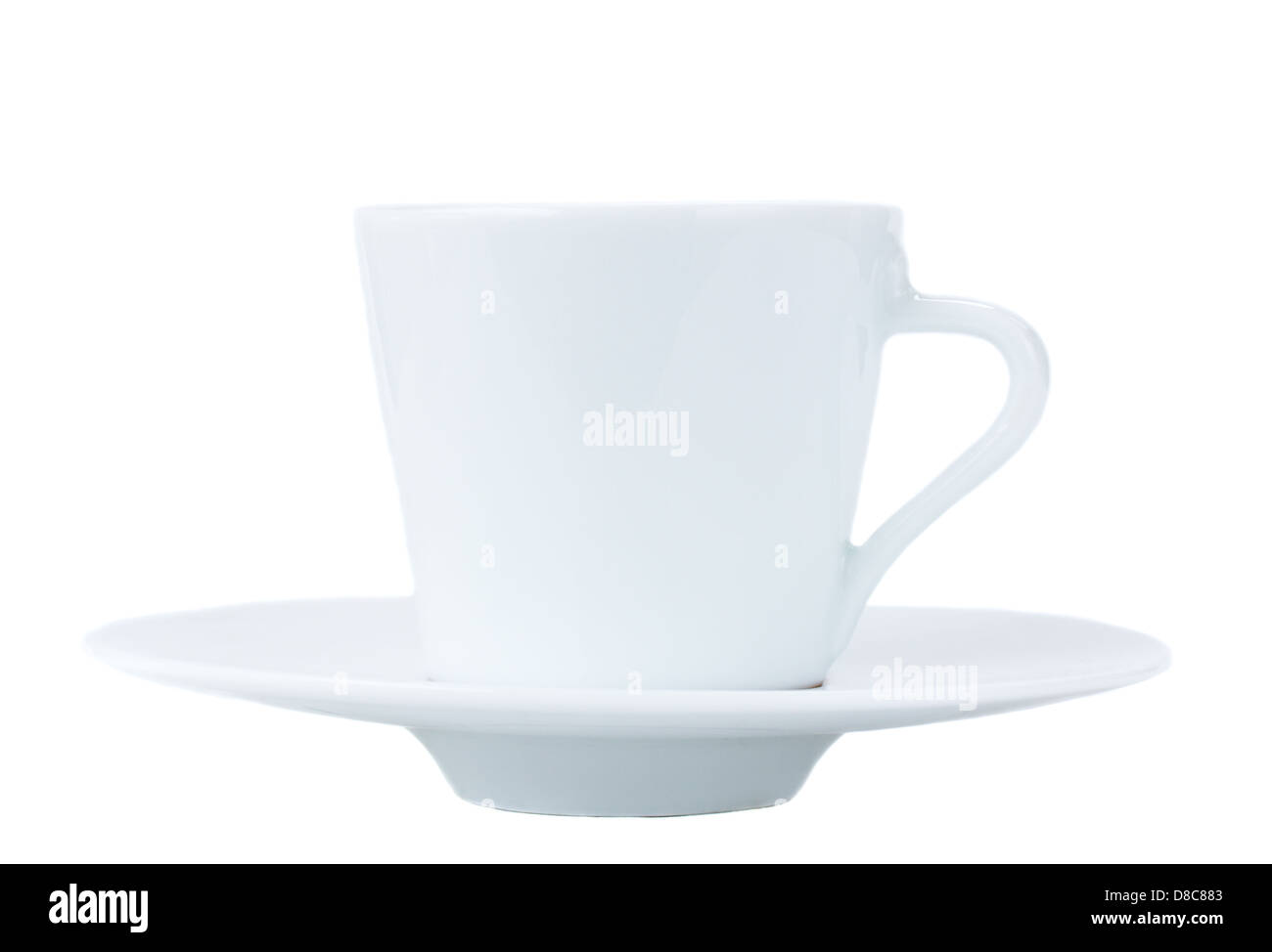 white cup with plate Stock Photo - Alamy