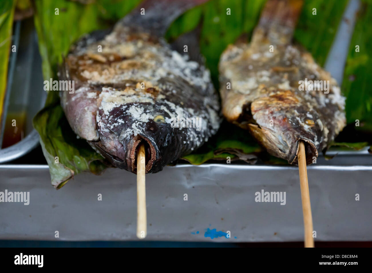 Barbecued Fish in Patong in Phuket, Thailand Stock Photo - Alamy