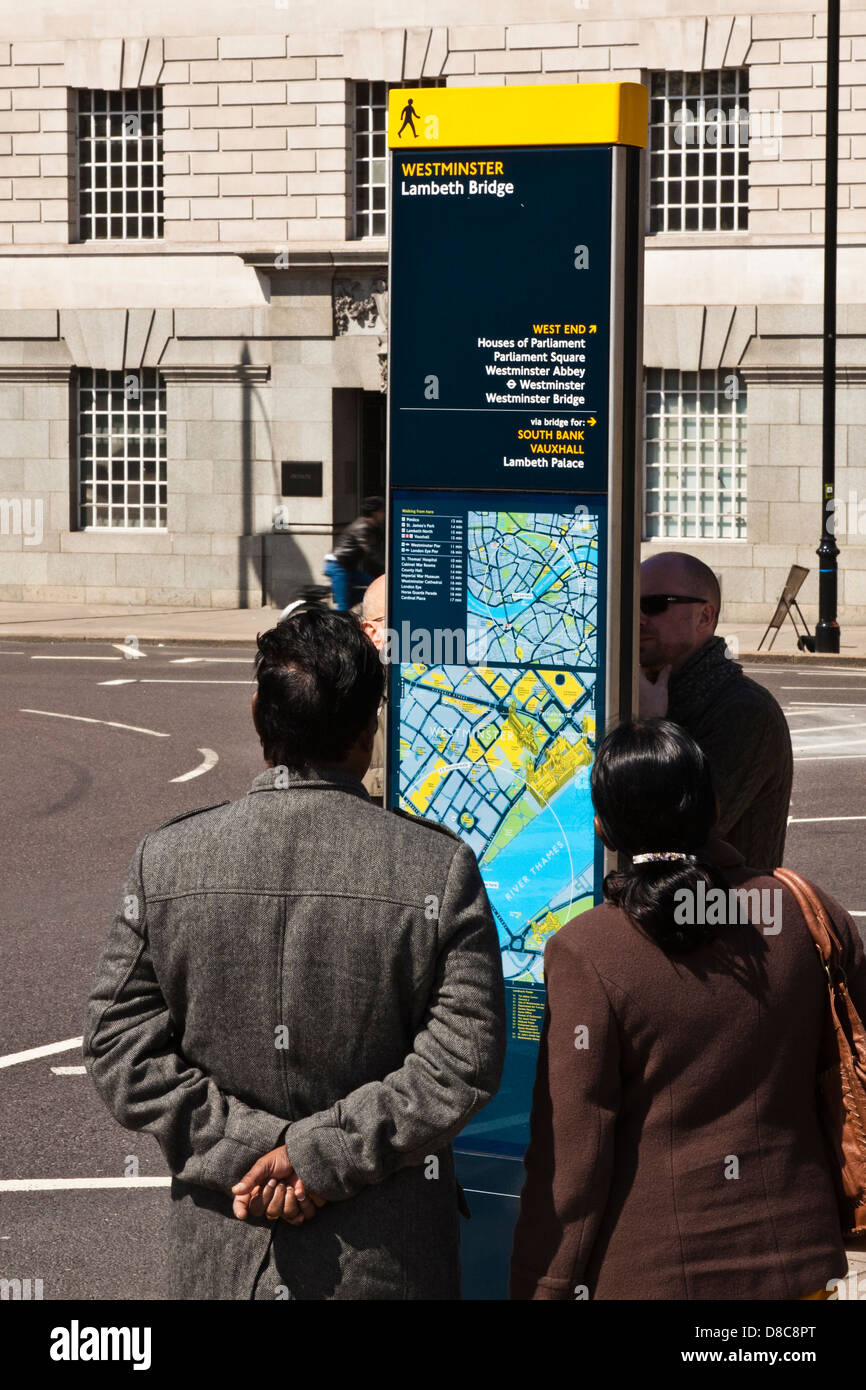 Information help point-London Stock Photo - Alamy