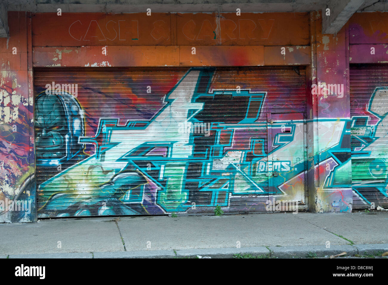 Brighton Graffiti Mural Painting Stock Photo - Alamy