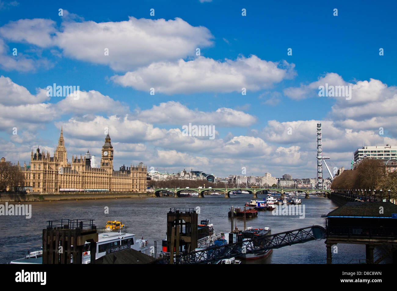 River Thames skyline-London Stock Photo - Alamy