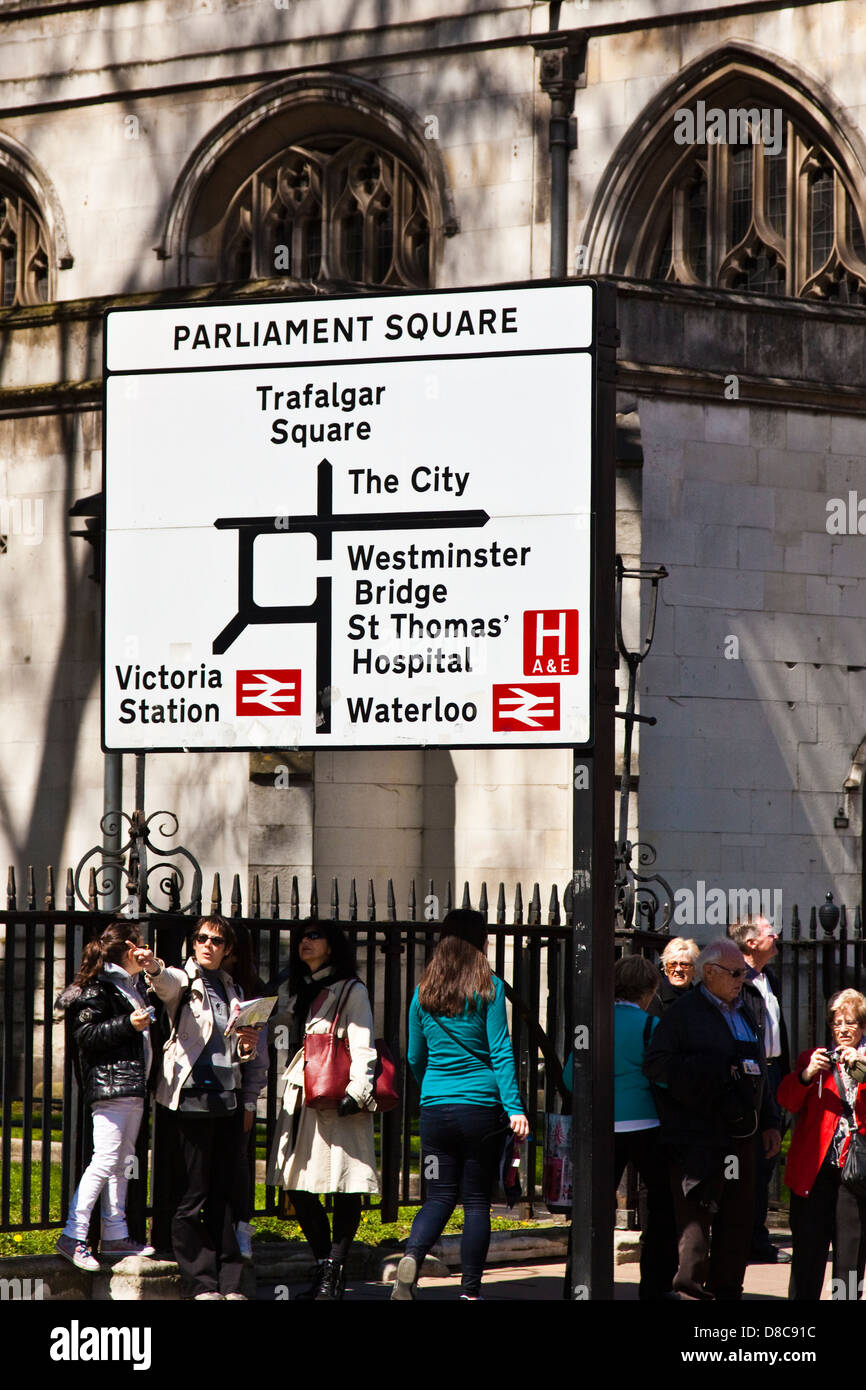 Parliament square london sign hi-res stock photography and images - Alamy