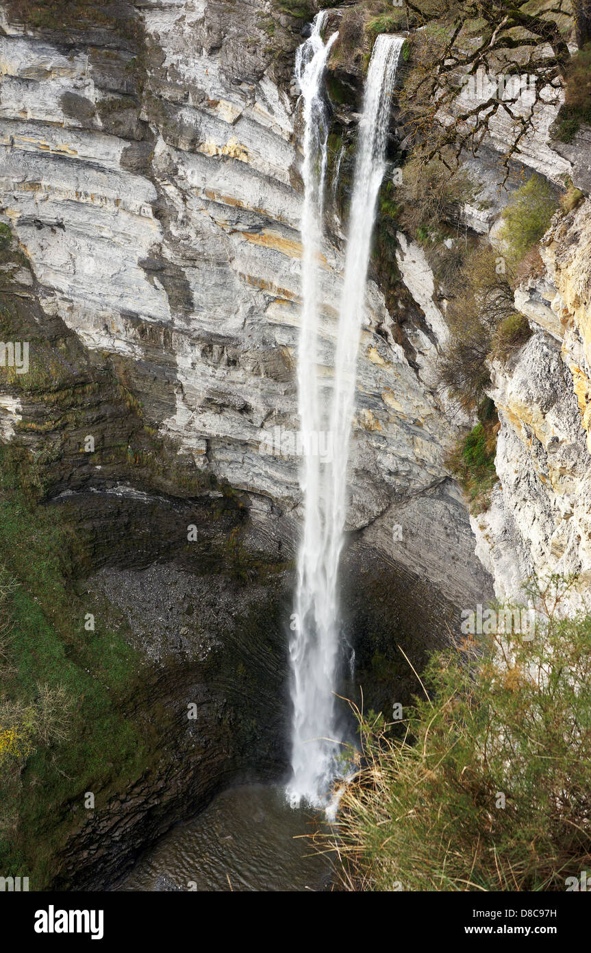 waterfall of gujuli in Basque Country Stock Photo - Alamy