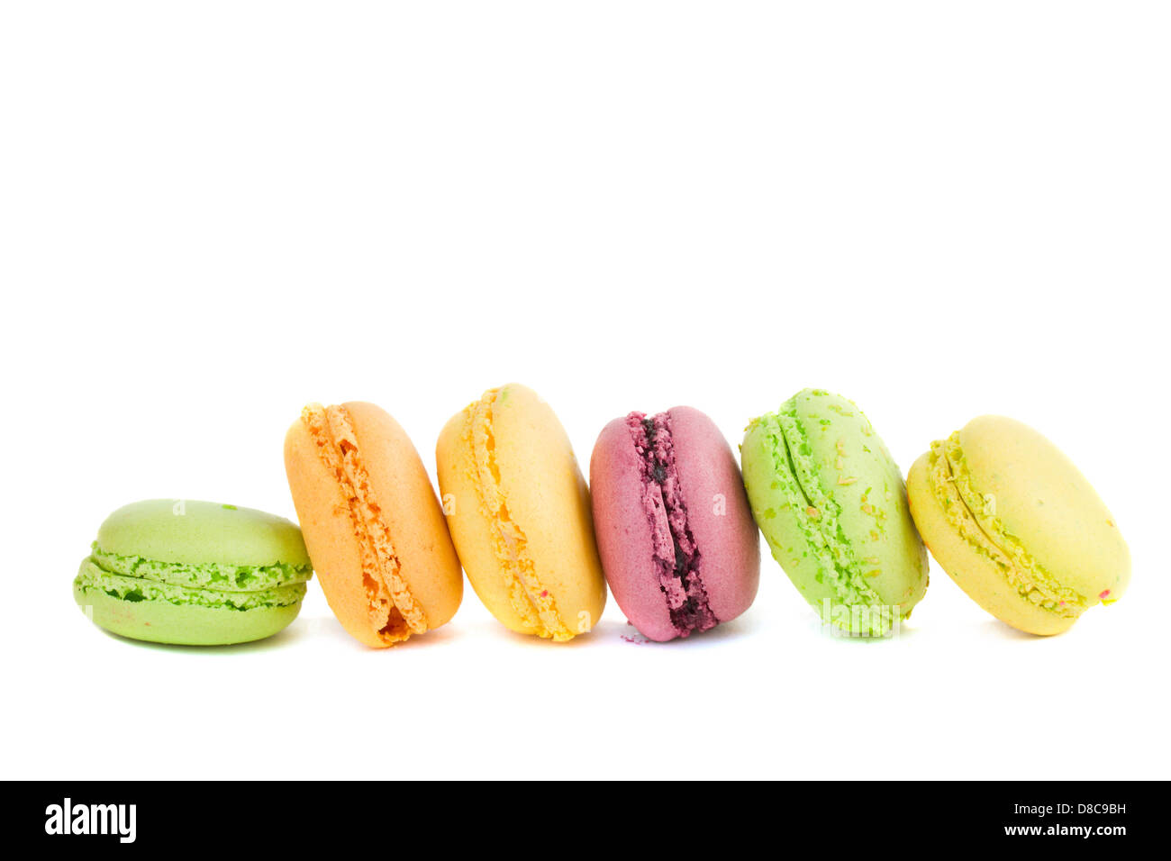row of macaroons Stock Photo - Alamy