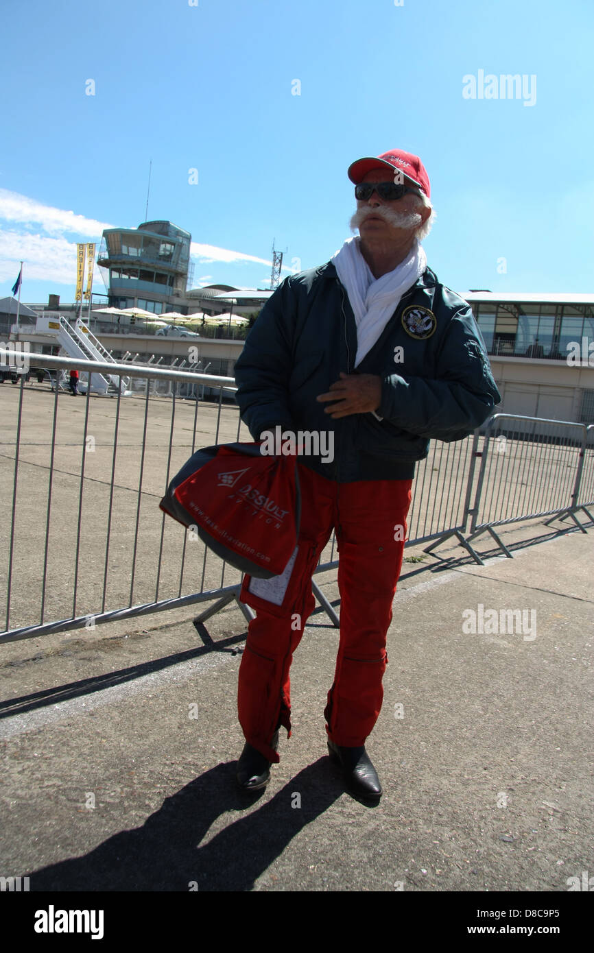 Big mustache, old and cool aircraft pilot Stock Photo - Alamy