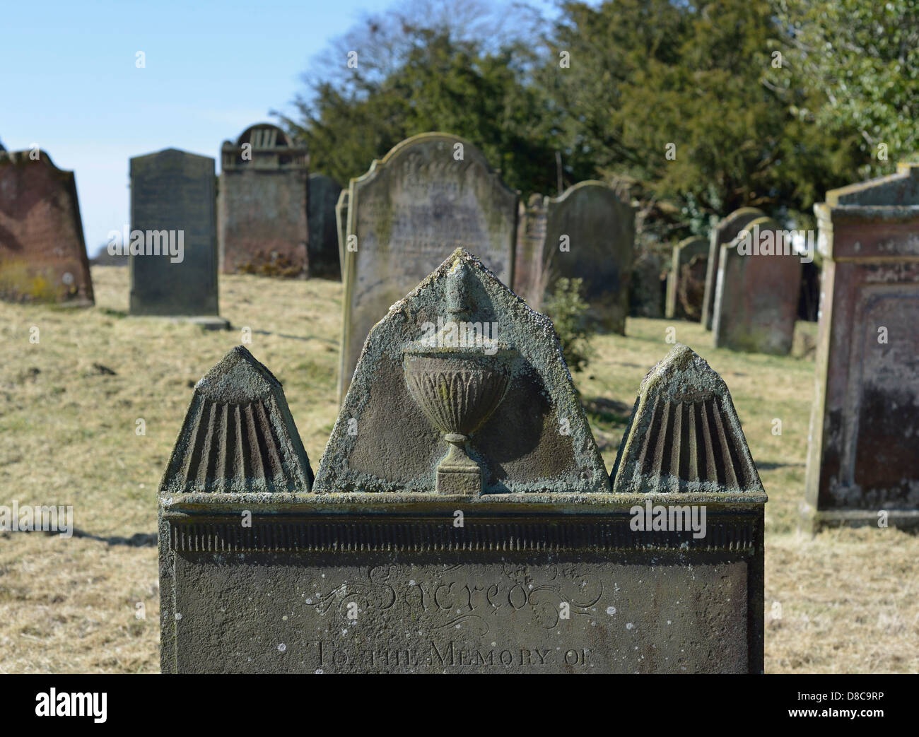 Gravestones. Church of St. Mary Holme Cultram. Abbeytown, Cumbria ...