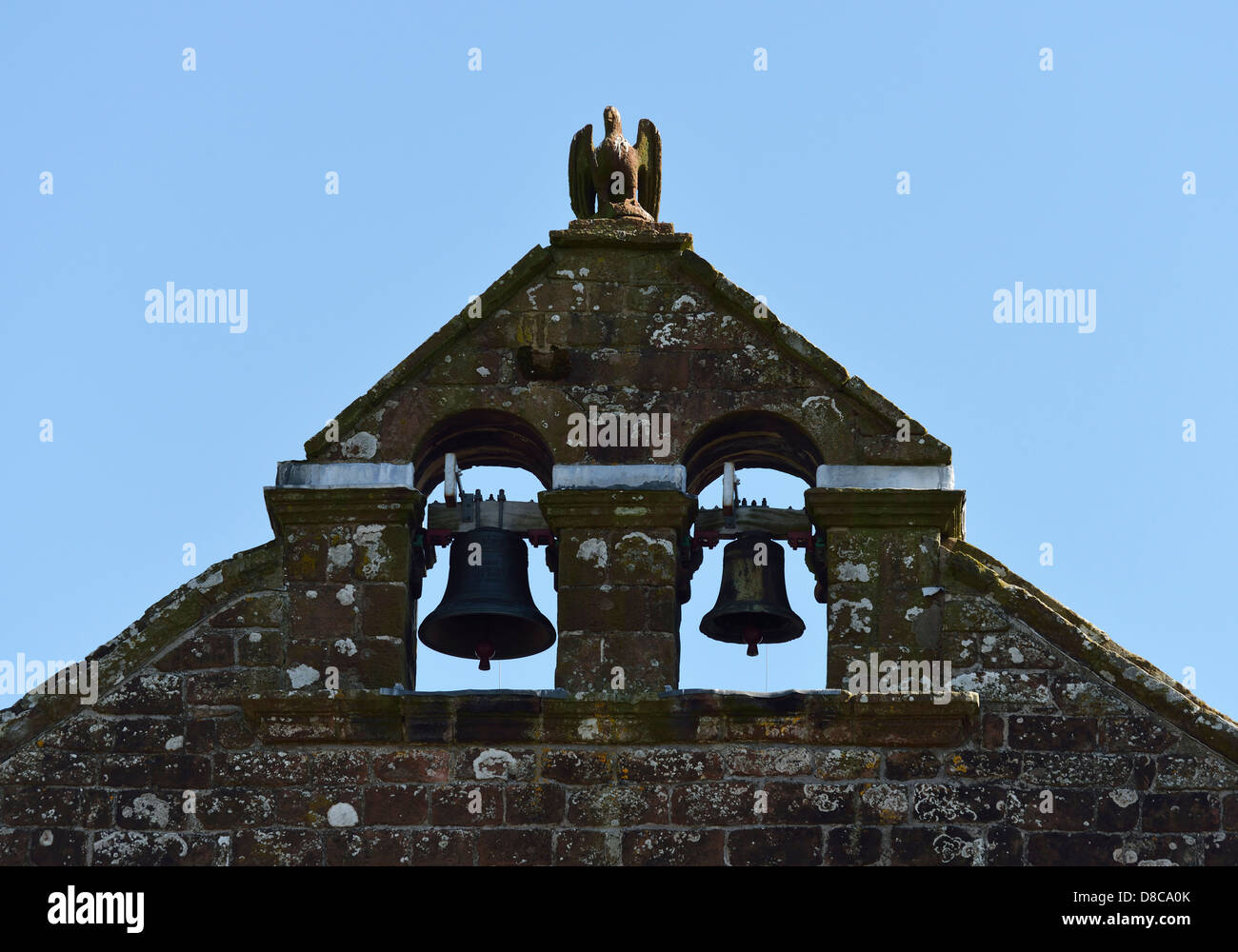 Double bellcote. Church of St. Mary Holme Cultram. Abbeytown, Cumbria ...