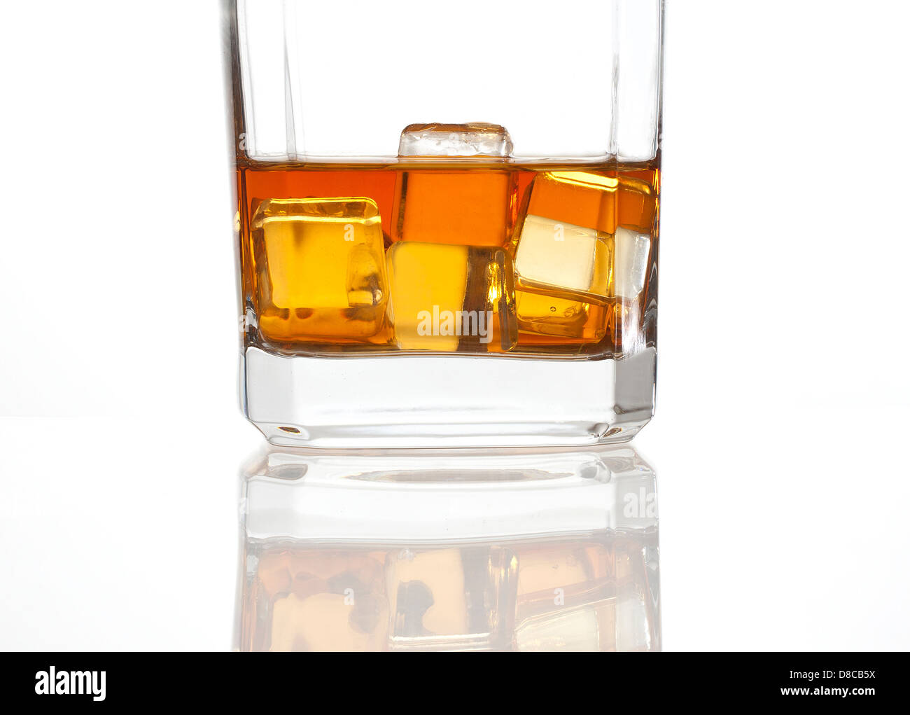 Whiskey on the rocks Stock Photo - Alamy