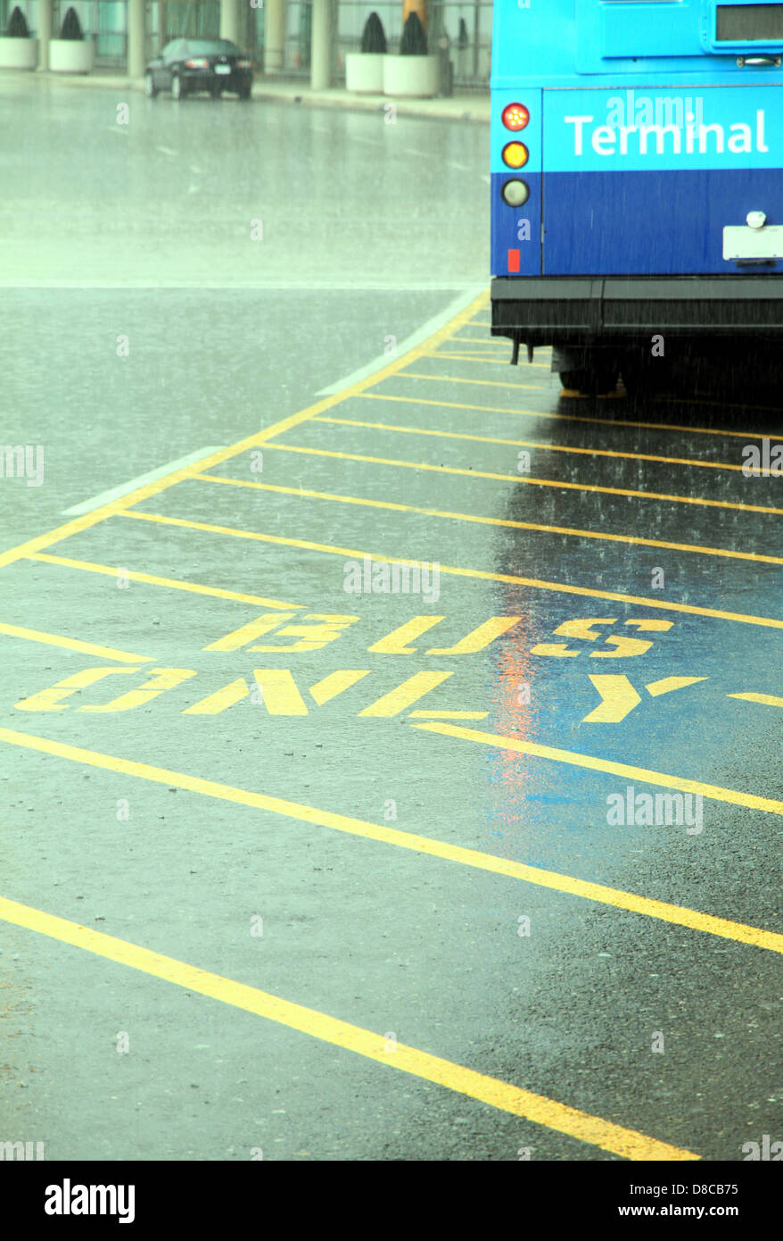 Bus Only Sign Stock Photo - Alamy
