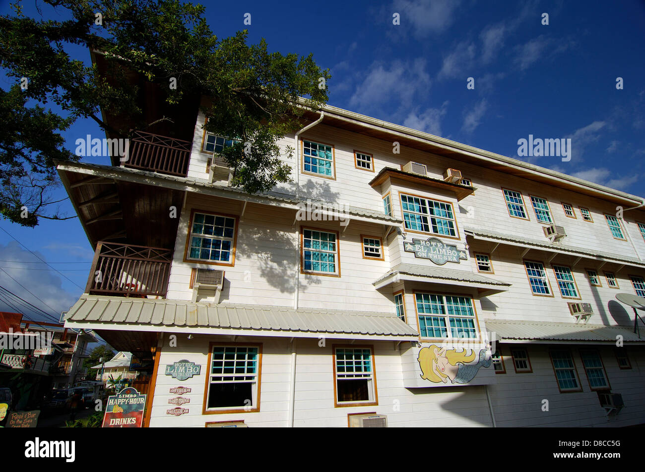 Exterior view of El LImbo hotel at Colon Island Stock Photo - Alamy