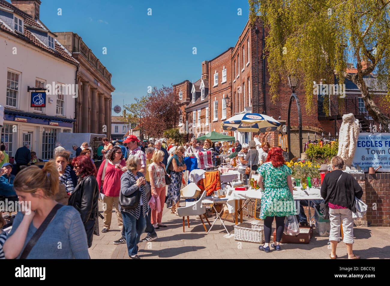 The town centre of Beccles , Suffolk , England , Britain , Uk Stock ...