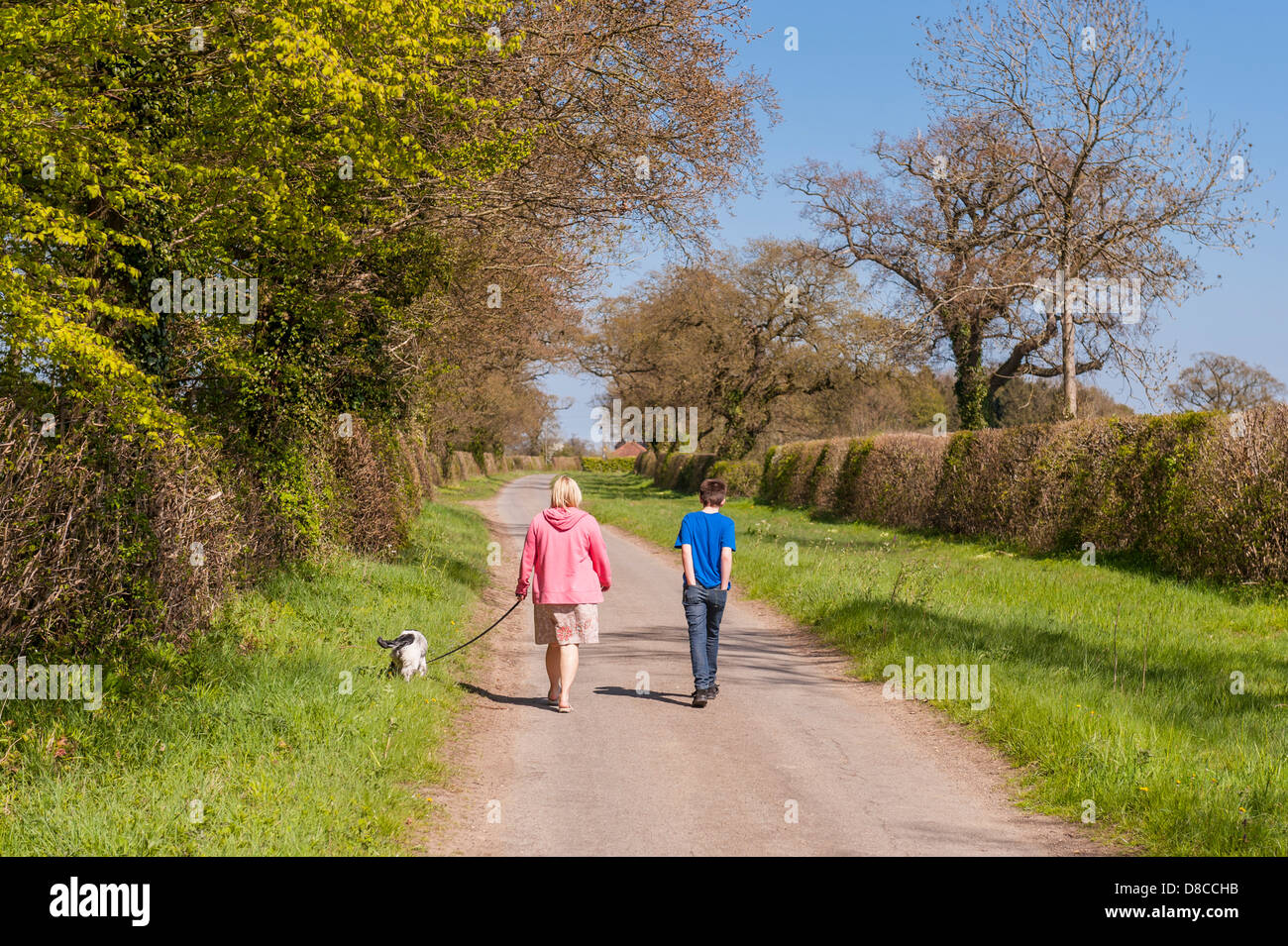 Children walking down country lane hi-res stock photography and images ...