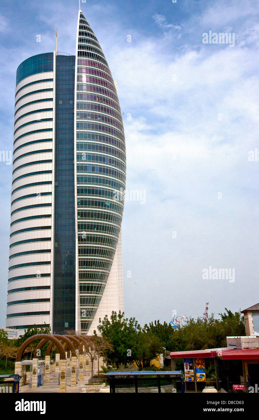 The Sail Tower, Haifa, Israel, Middle East Stock Photo - Alamy