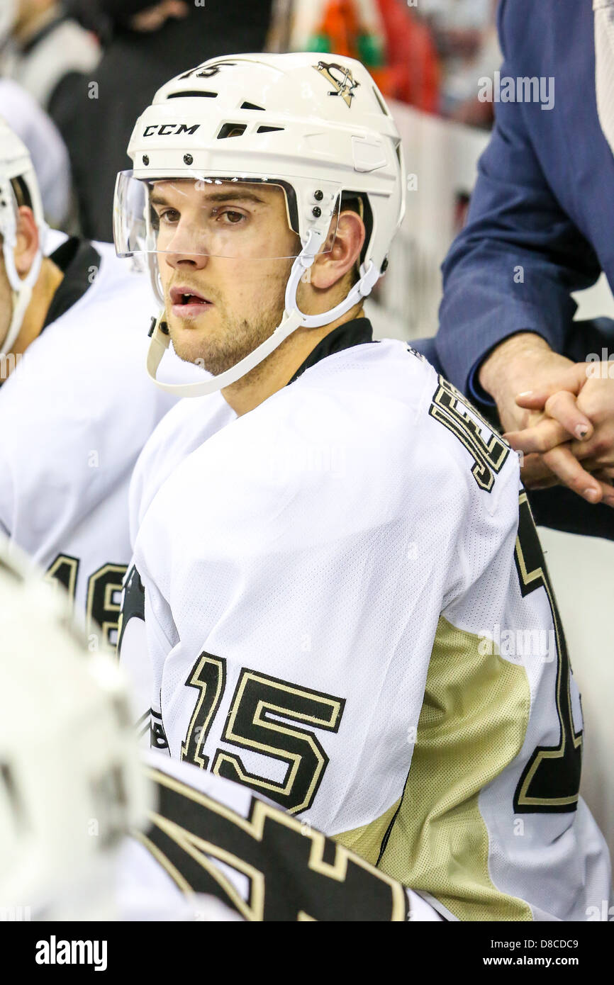 Pittsburgh Penguins Dustin Jeffreys during the 2013 NHL Hockey Season ...
