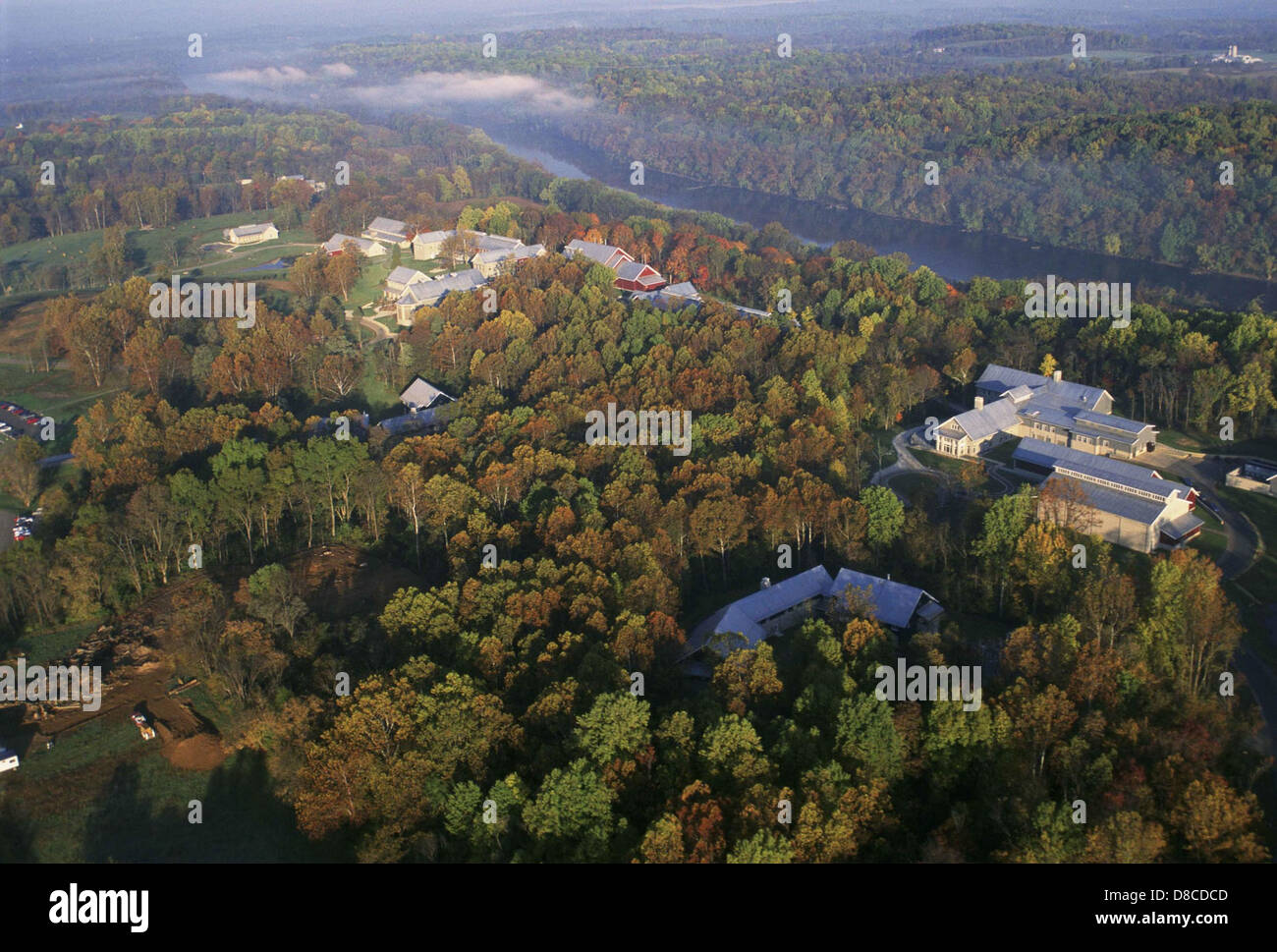 An aerial view of the National Conservation Training Center, an ...