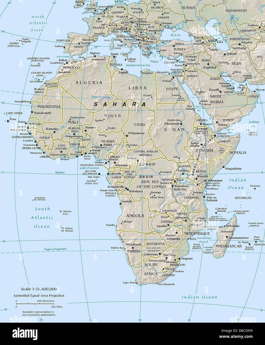 Africa map hi-res stock photography and images - Alamy