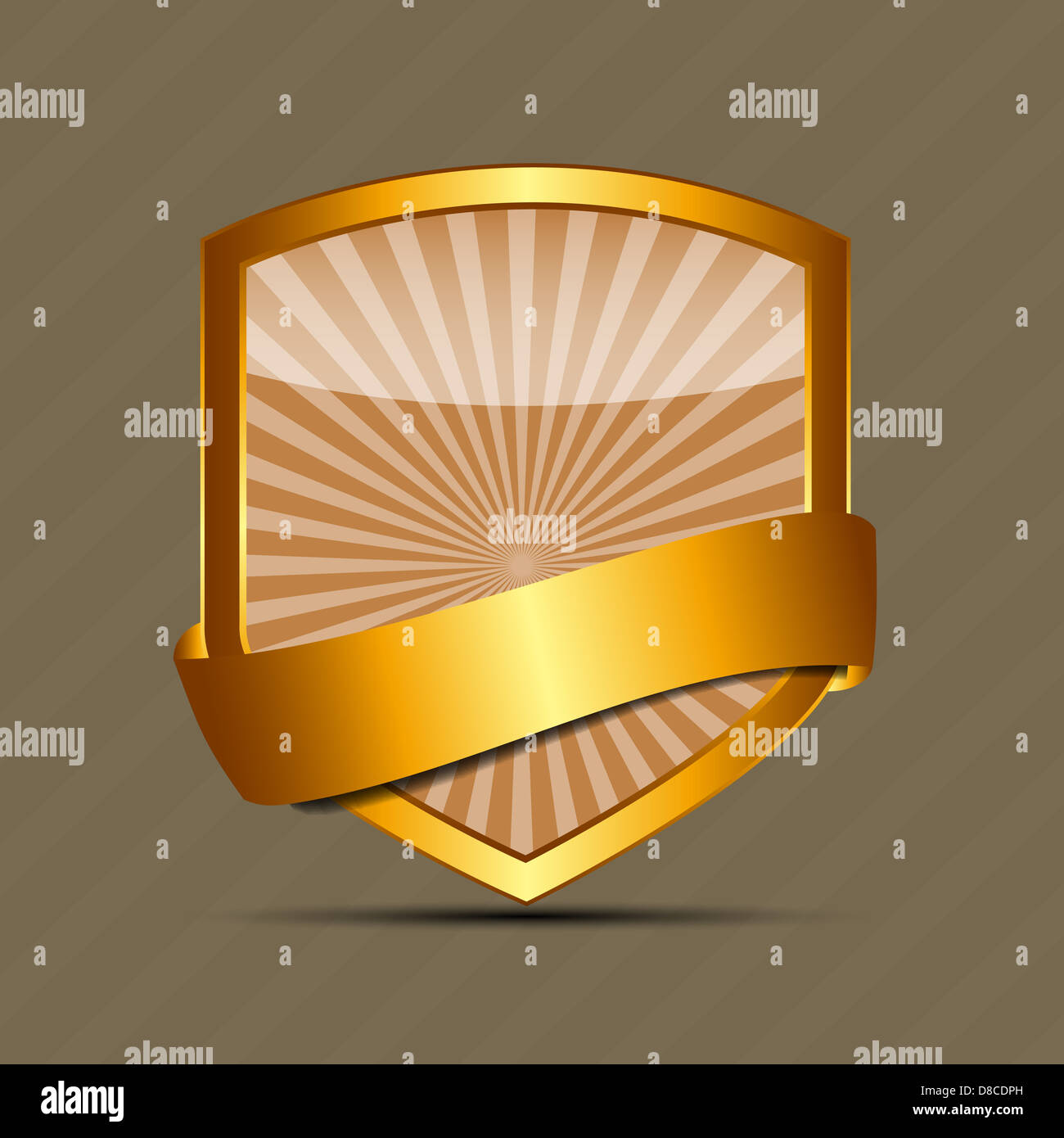 Vector gold sign, label template Stock Photo - Alamy