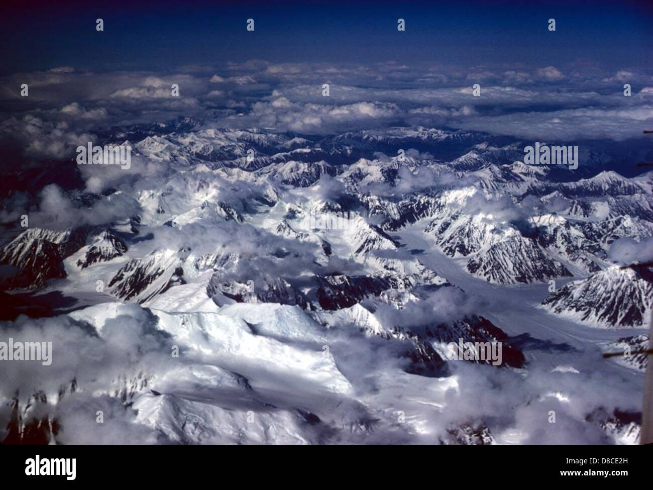 Alaska range aerial view Stock Photo - Alamy