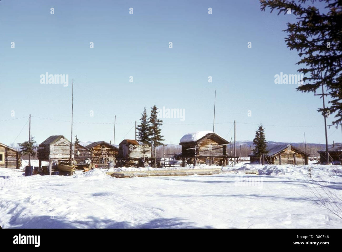 This image shows the village of Allakaket, located in Alaska. The ...