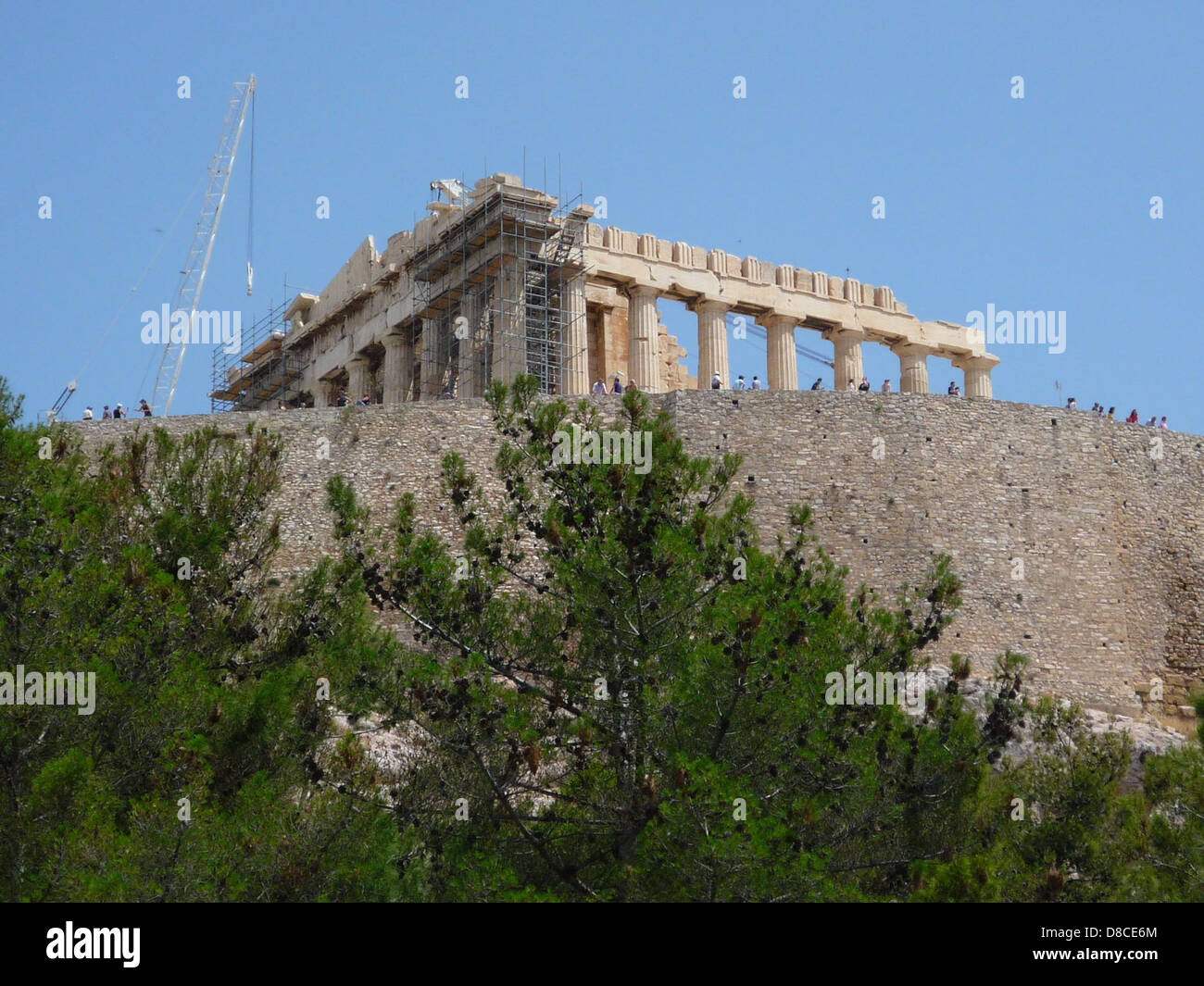 A detailed reconstruction of ancient Greek architecture, featuring ...