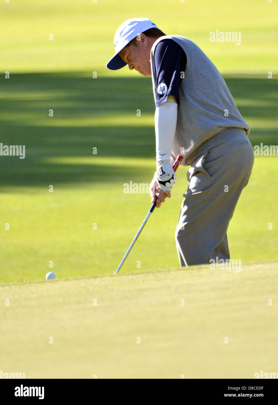 May 23, 2013 - St. Louis, MO, USA - May 24, 2013: Jeff Sluman hits a ...