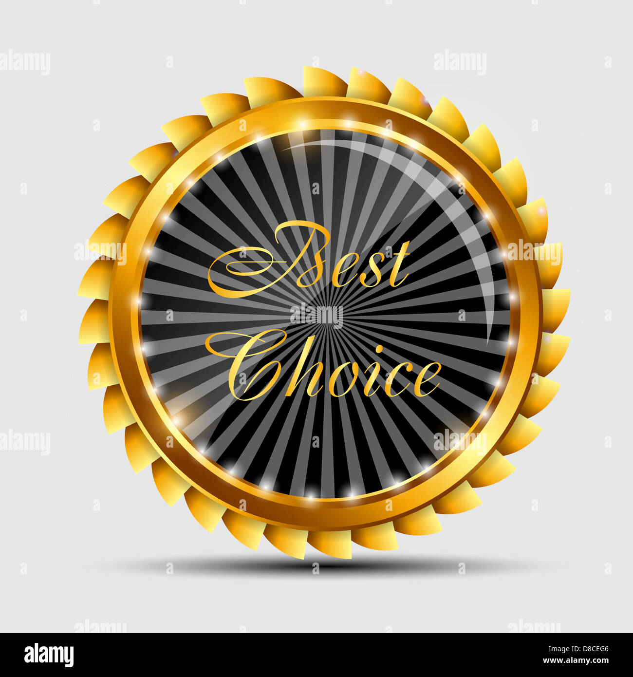 Vector gold sign, label template Stock Photo - Alamy