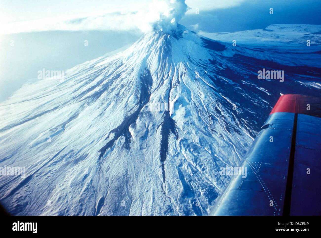 The Augustine Volcano, located in Alaska, is an active stratovolcano ...