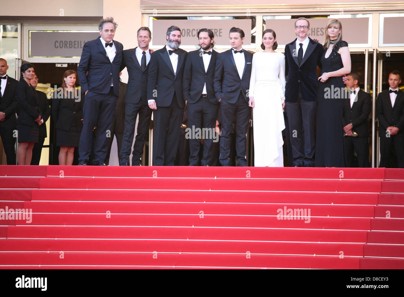 The cast on the red steps at The Immigrant film gala screening at the ...