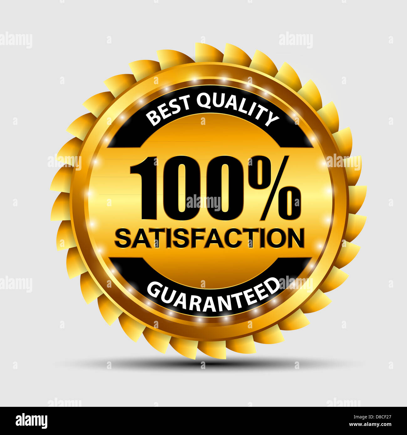 Vector gold sign, label template Stock Photo - Alamy