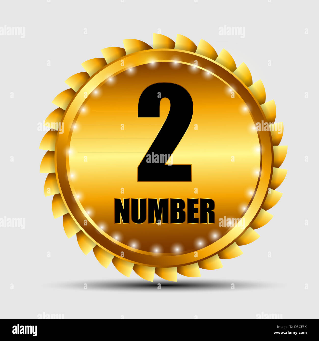 Vector gold sign, label template Stock Photo - Alamy