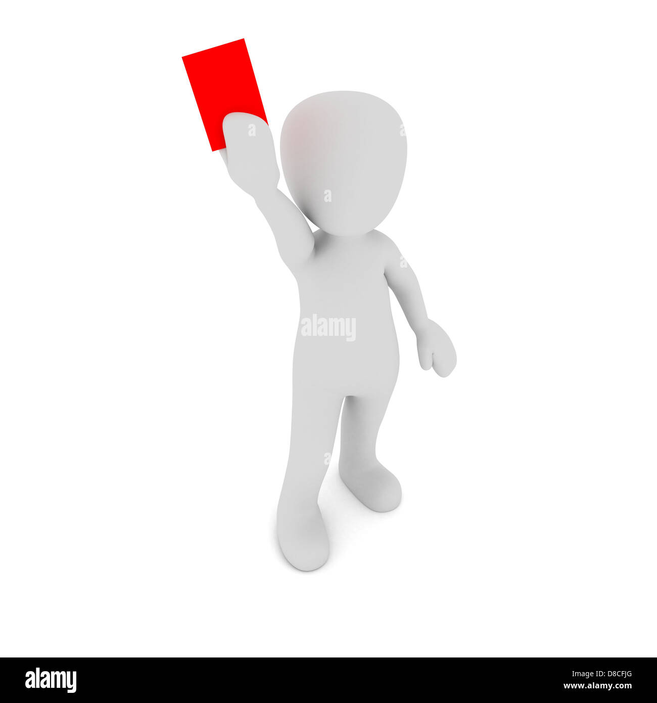 The referee shows the red card Stock Photo - Alamy