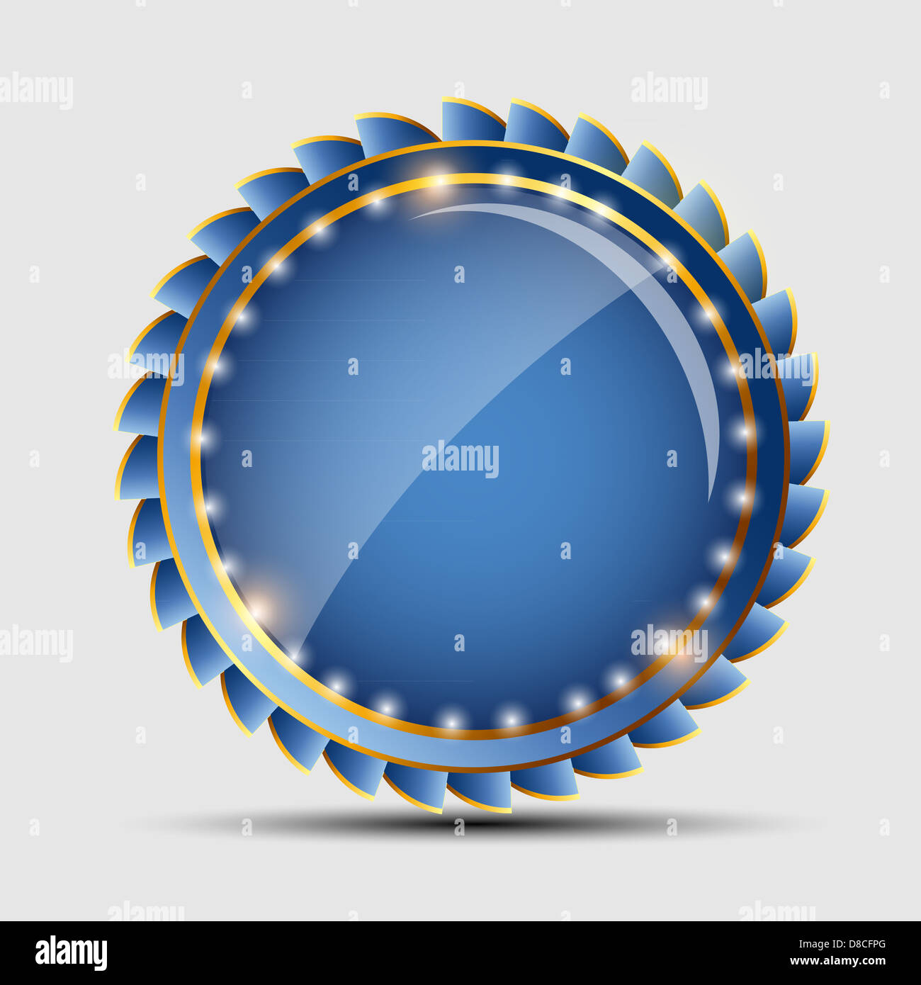 Vector blue sign, label template Stock Photo - Alamy