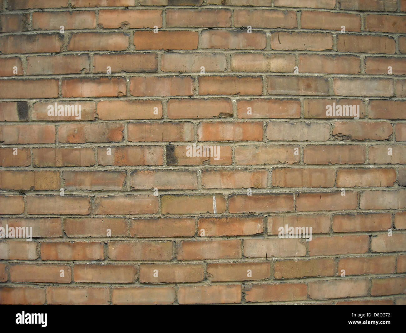 This image shows a close-up of a brick wall, highlighting the detailed ...