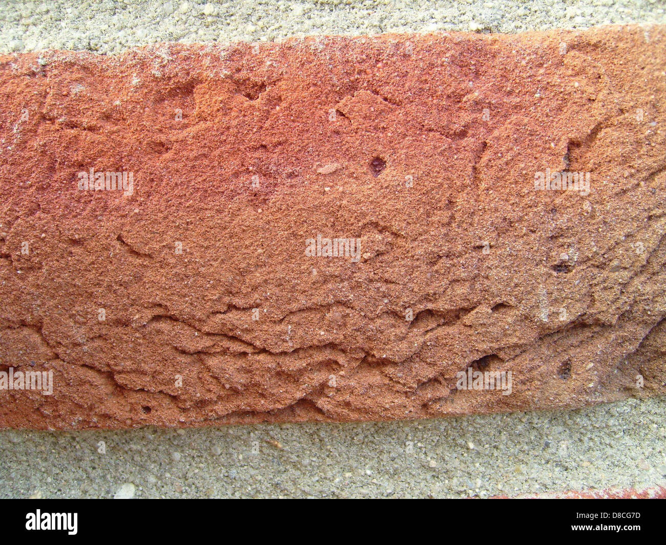 Brick in wall close up Stock Photo - Alamy