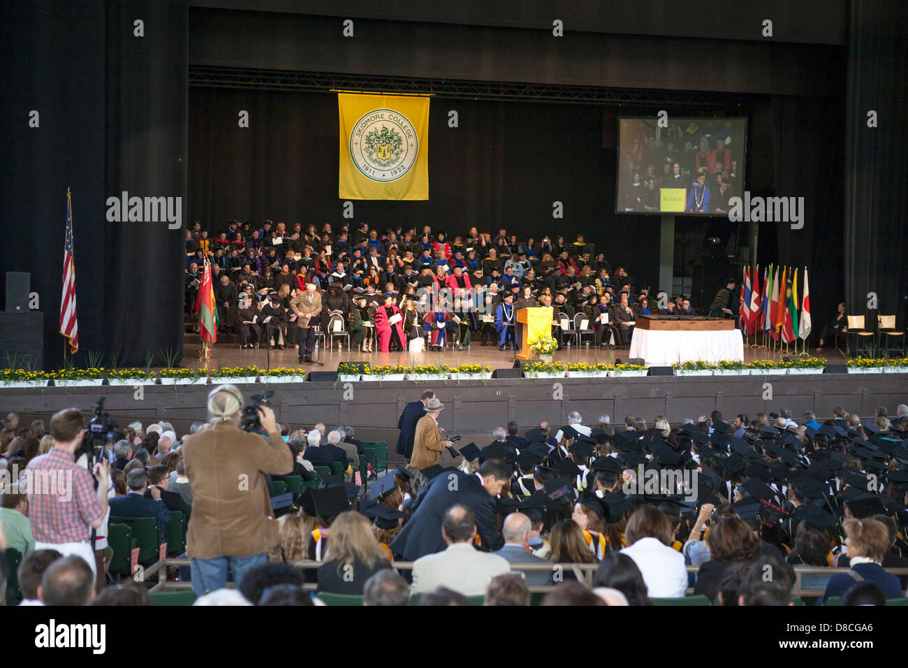 Family and friends join in the celebration of graduation at Skidmore ...