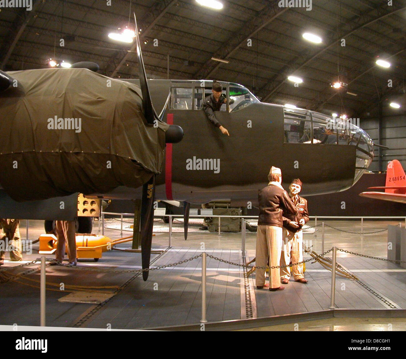 A diorama at the USAF Museum depicting the B-25 bomber used in the ...