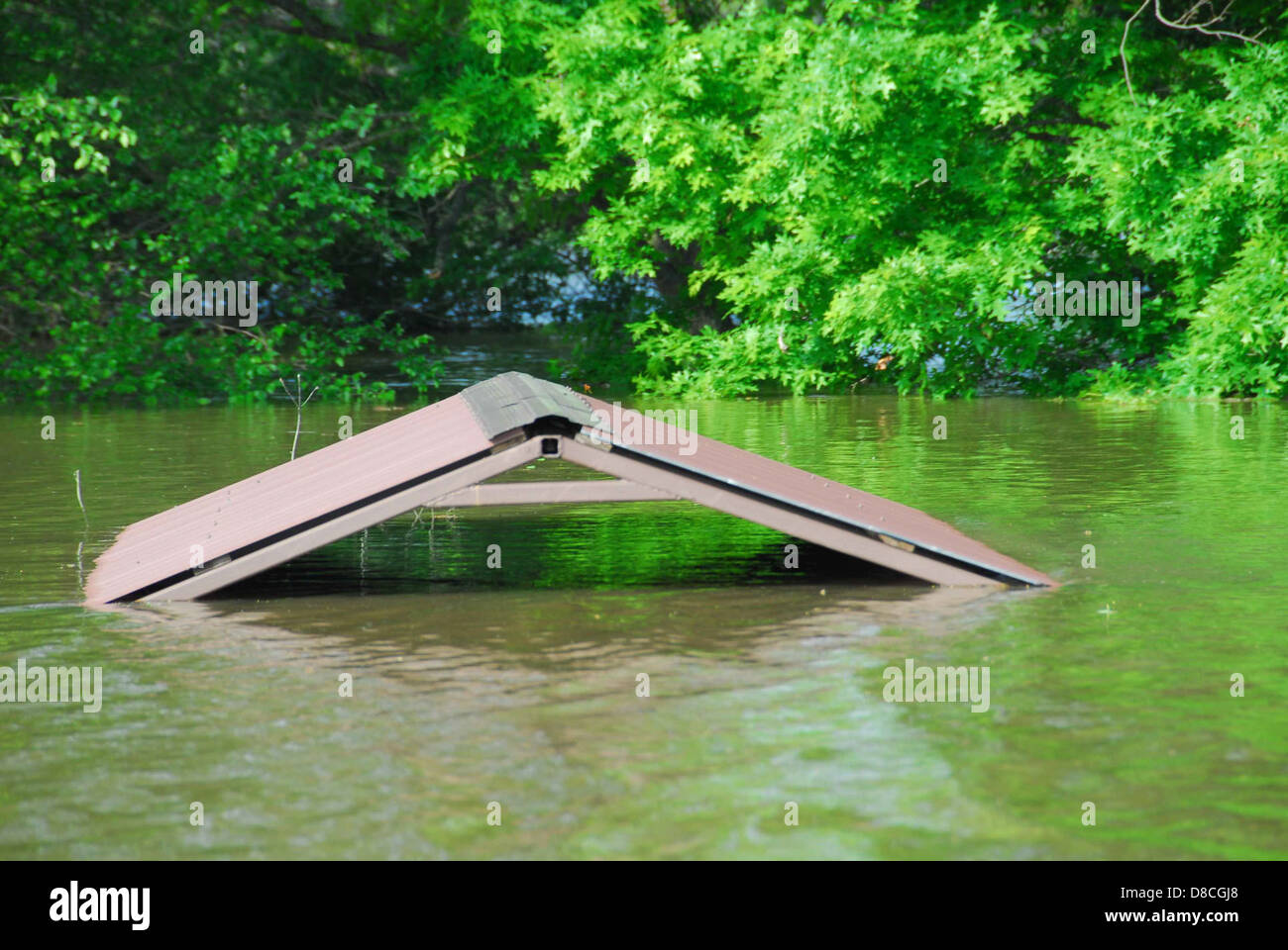 A photo of a boat ramp kiosk located by the Cache River. The kiosk ...