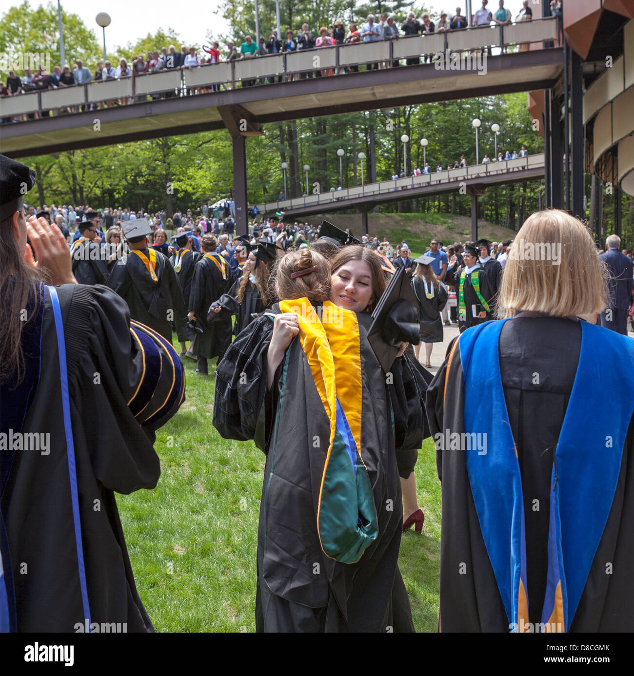 Family and friends join in the celebration of graduation at Skidmore ...
