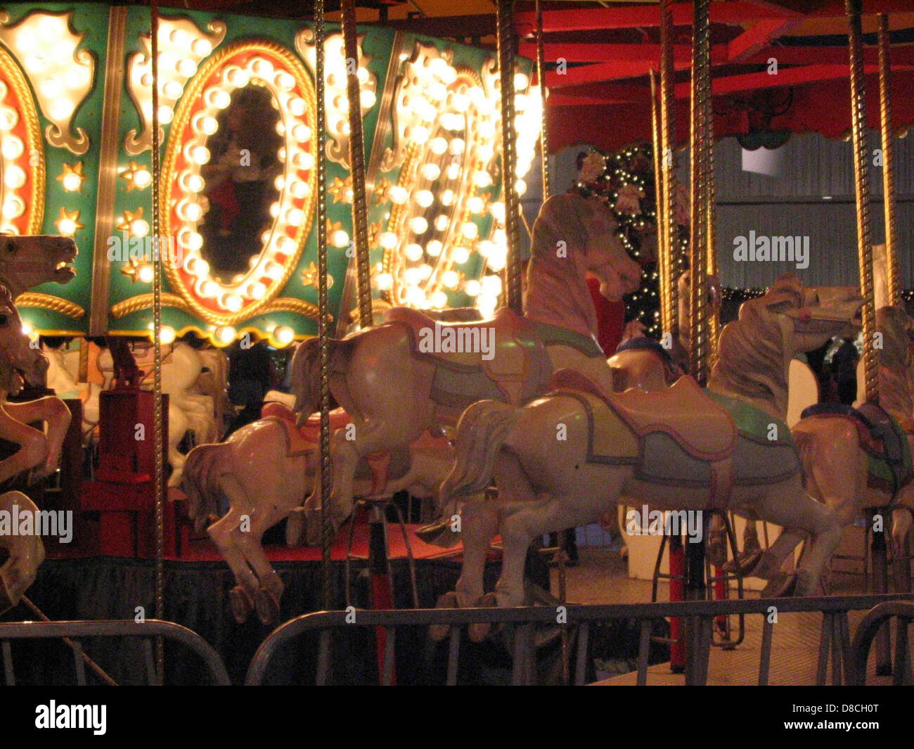 Carousel at the festival of trees Stock Photo - Alamy