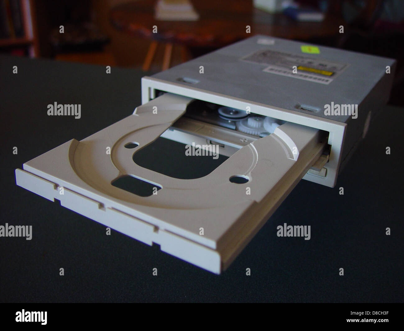 Cd rom drive with door open Stock Photo - Alamy