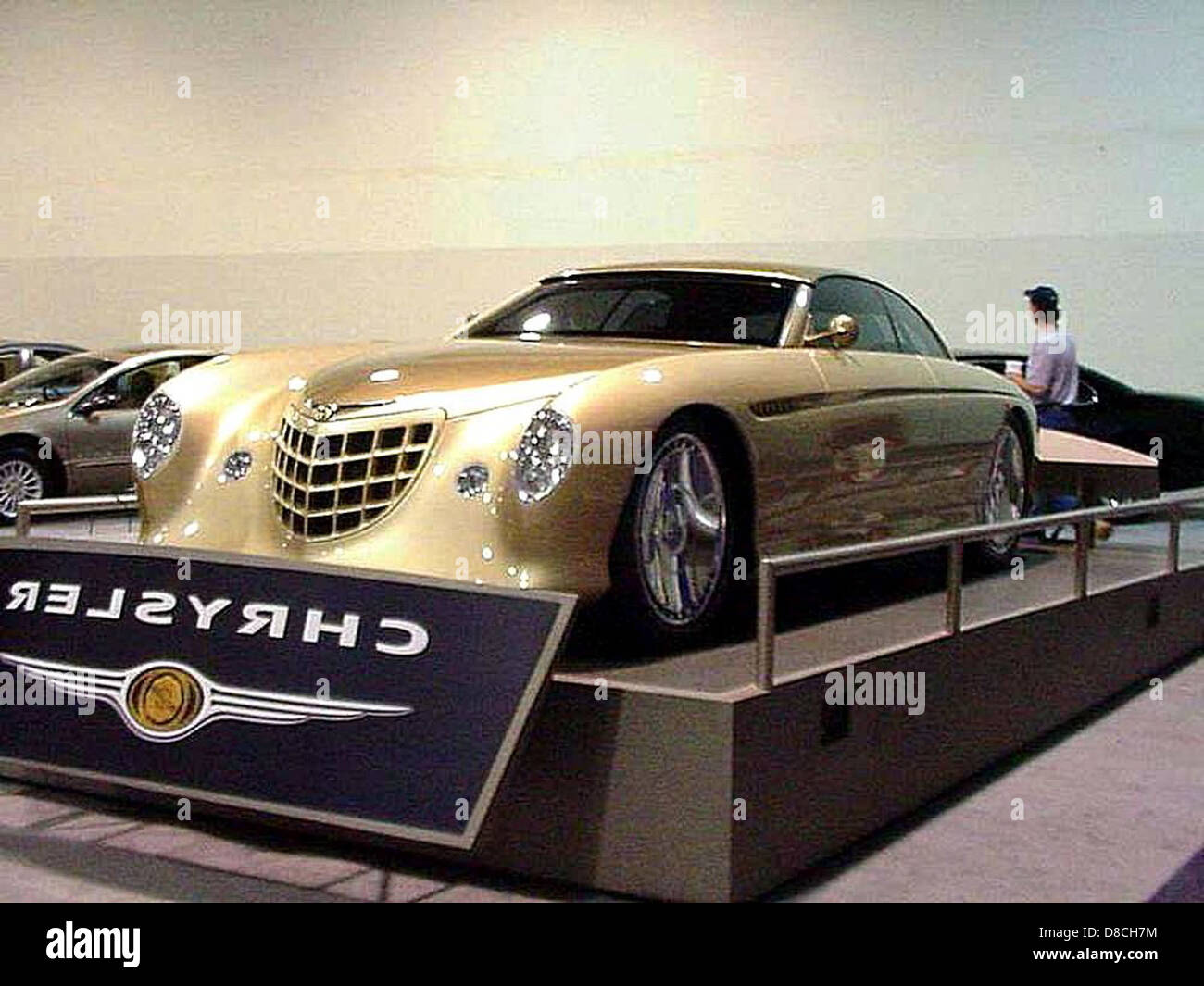 This image features a Chrysler car model, showcasing the sleek design ...