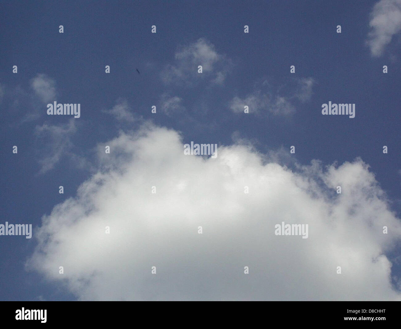 A dramatic sky filled with heavy clouds just before rain. The image ...