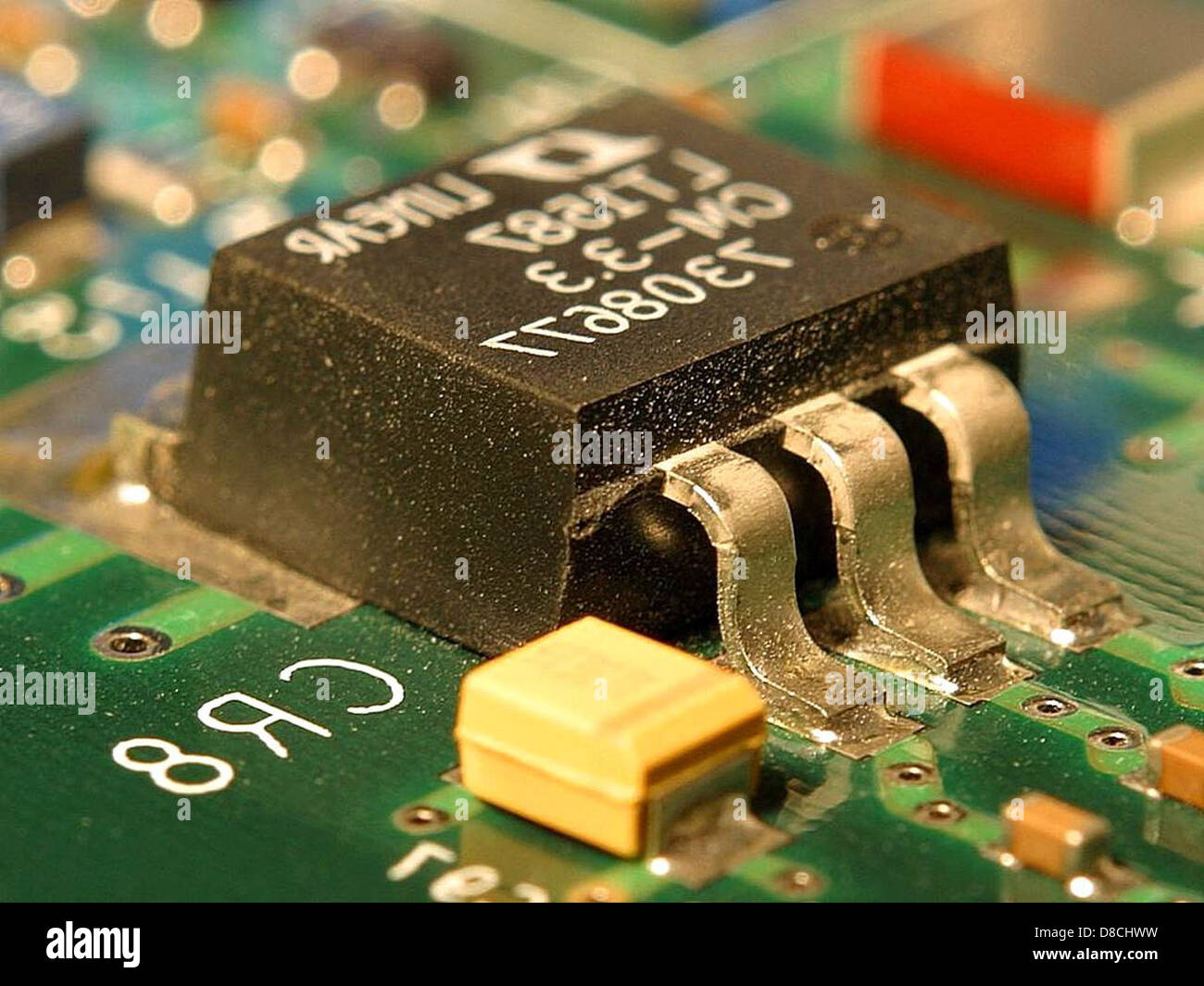 An image of computer chips and circuits, highlighting the intricate ...